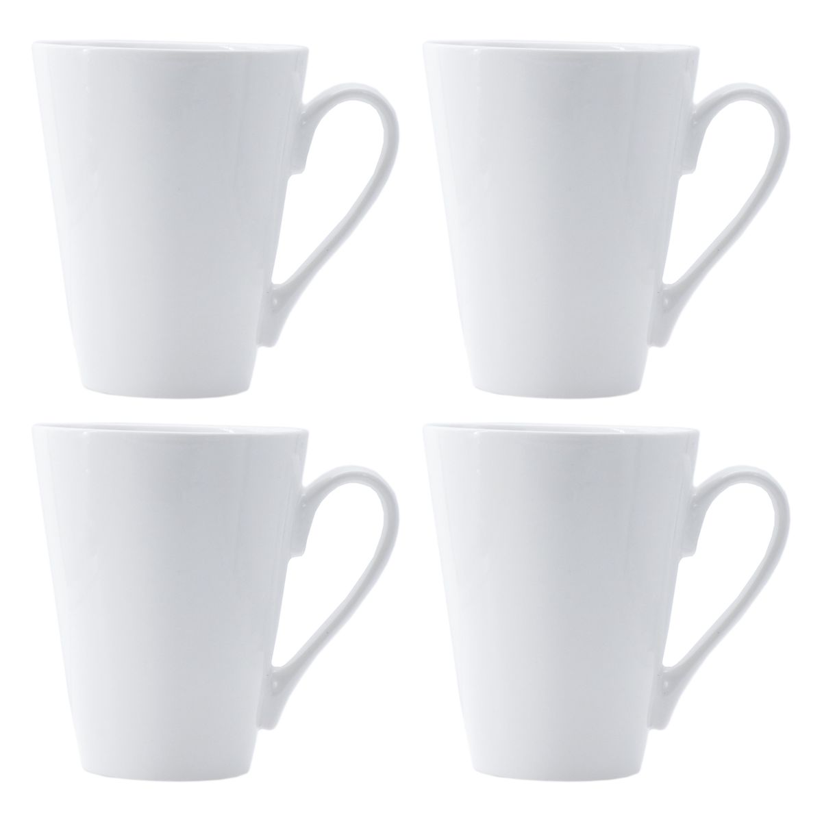 Regent Super White v-Shape Coffee Mug 4 Pack, 320ml | Shop Today. Get ...