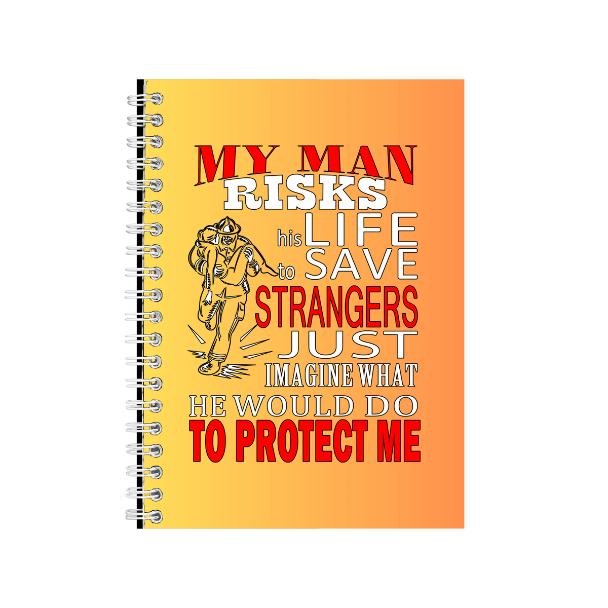 Fireman Risk Notebook - Firefighter Gift Idea - Writing Books Notepad ...