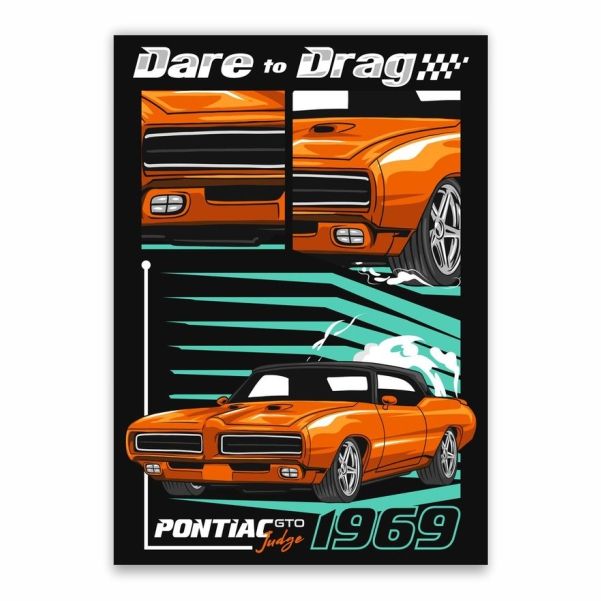 Dare To Drag Pontiac Poster - A1 | Shop Today. Get it Tomorrow ...