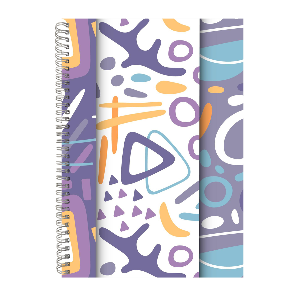 Purple Pattern A4 Notebook Pad with Lines Trendy Graphic Design Present ...