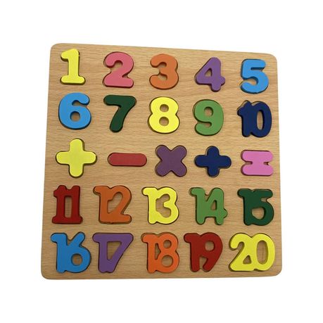 26-Piece Wooden Numbers Puzzle Counting YG -289 - Click Now