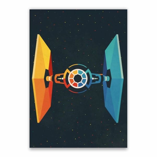 Colourful Star Wars Ship Poster - A1 | Shop Today. Get it Tomorrow ...
