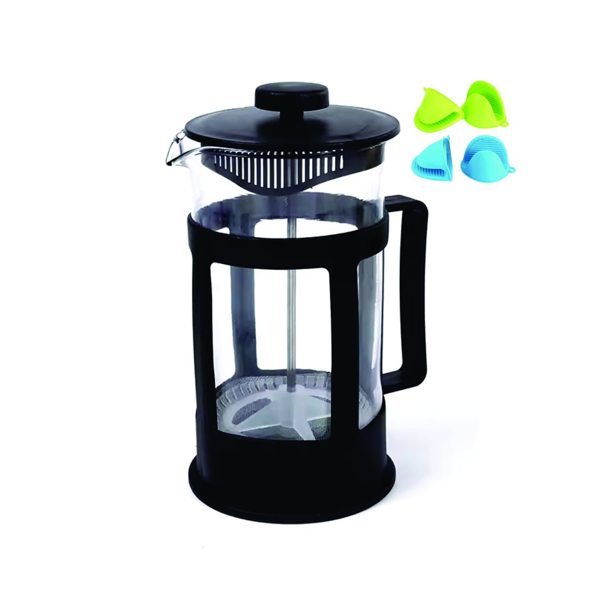 Glass Cafetiere Coffee Tea Maker With Stainless Steel Filter Coffee ...