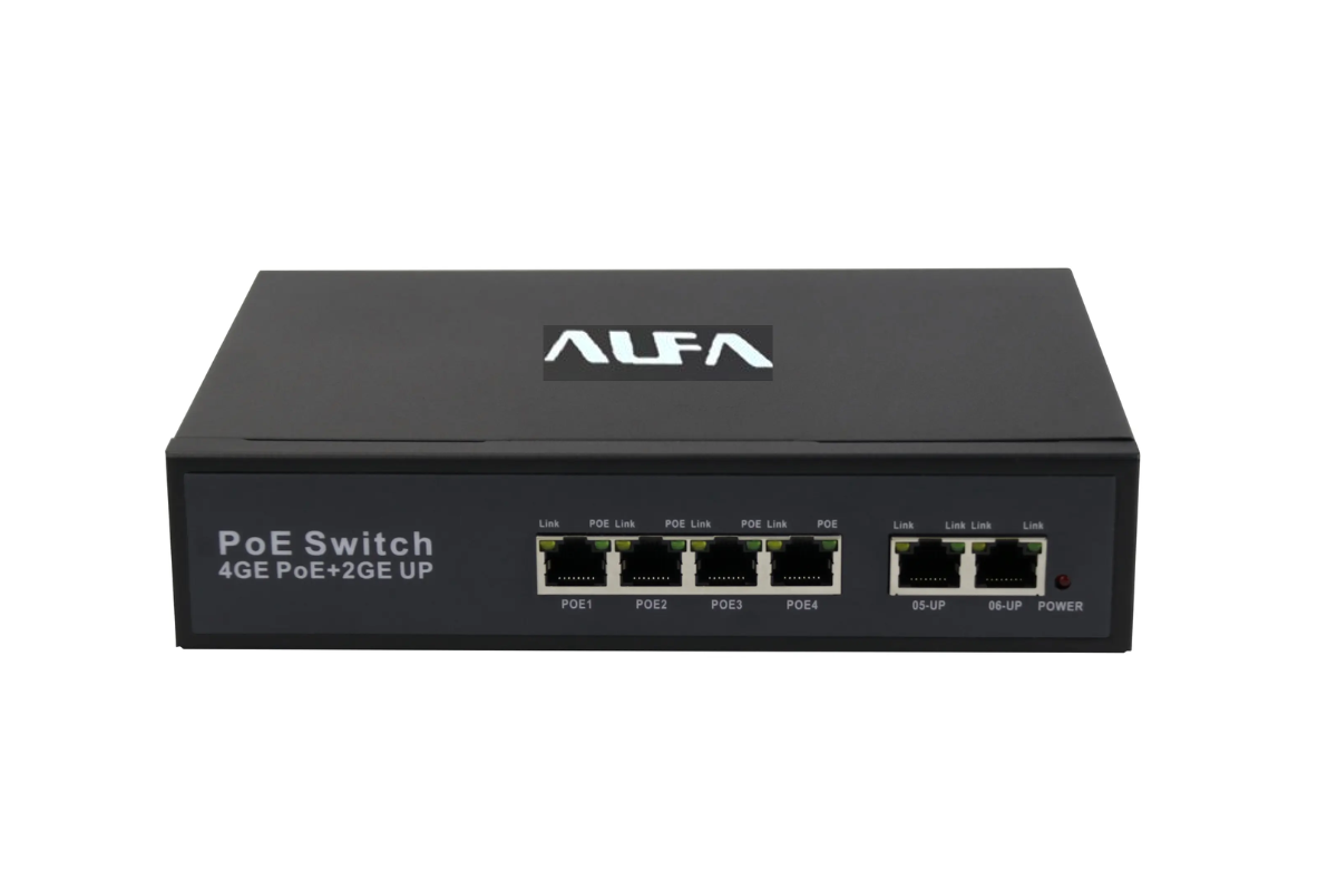 ALFA 6 Port 65W Smart PoE Switch 4 PORT 10/100/1000 + 1GBPS | Shop ...