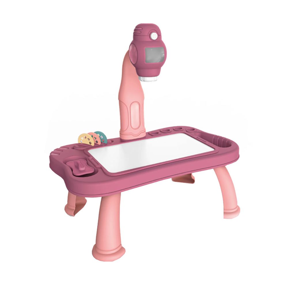 Projector Toy Drawing Table Set Painting Table Set Children Gift-Pink ...