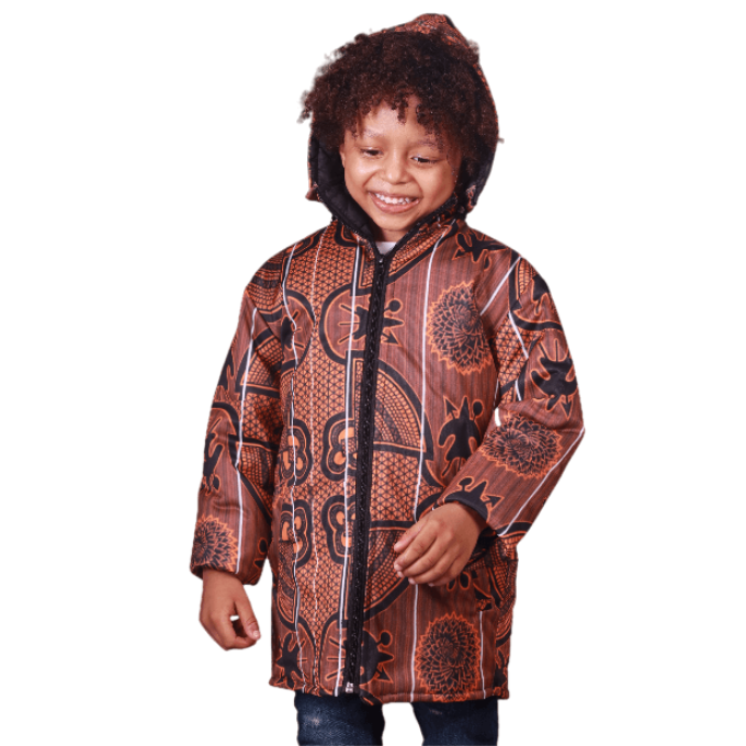 Orange Sotho Kids African Jacket by Tribe Afrique | Shop Today. Get it ...