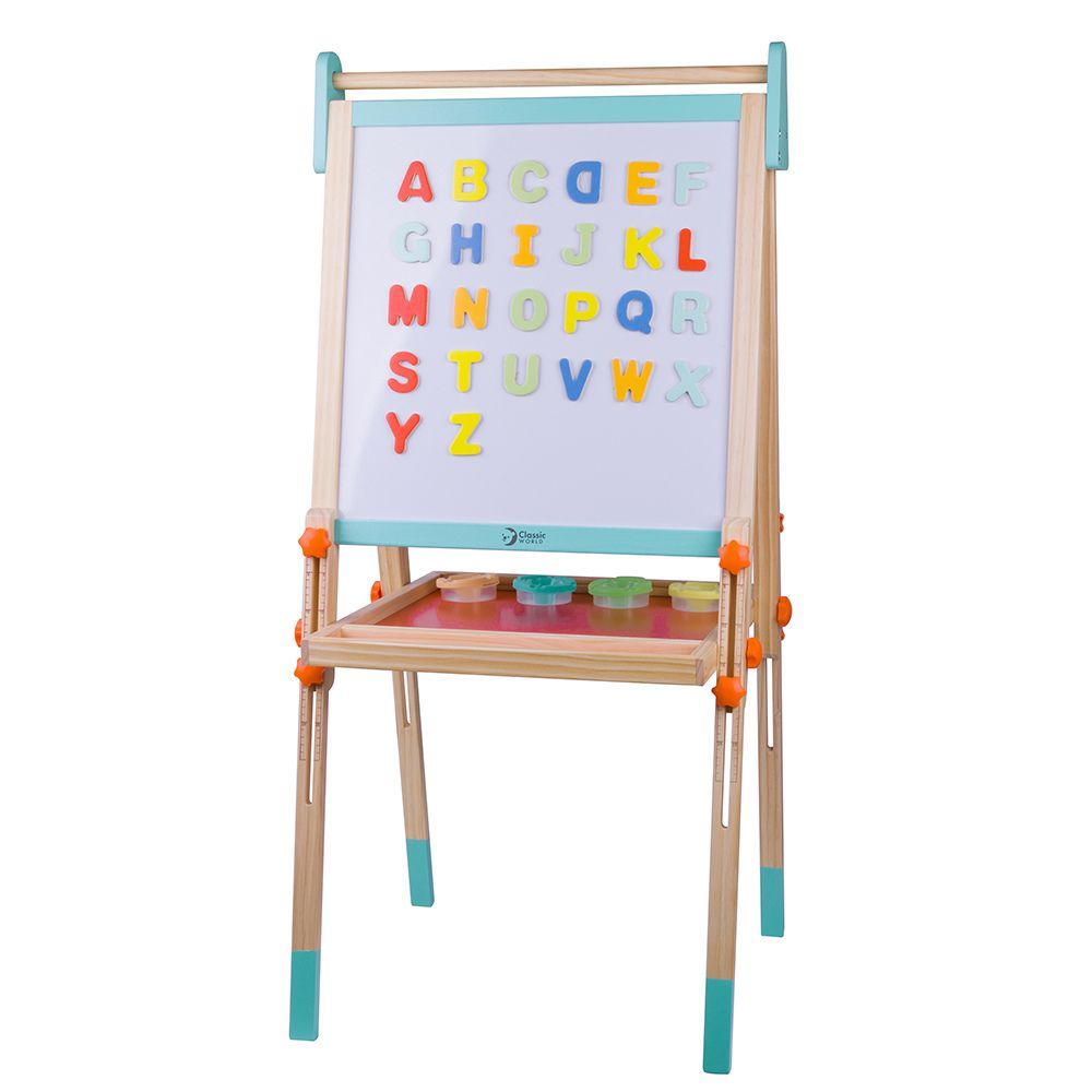 Classic World - Multi-Functional Wooden Art Easel for Kids | Shop Today ...