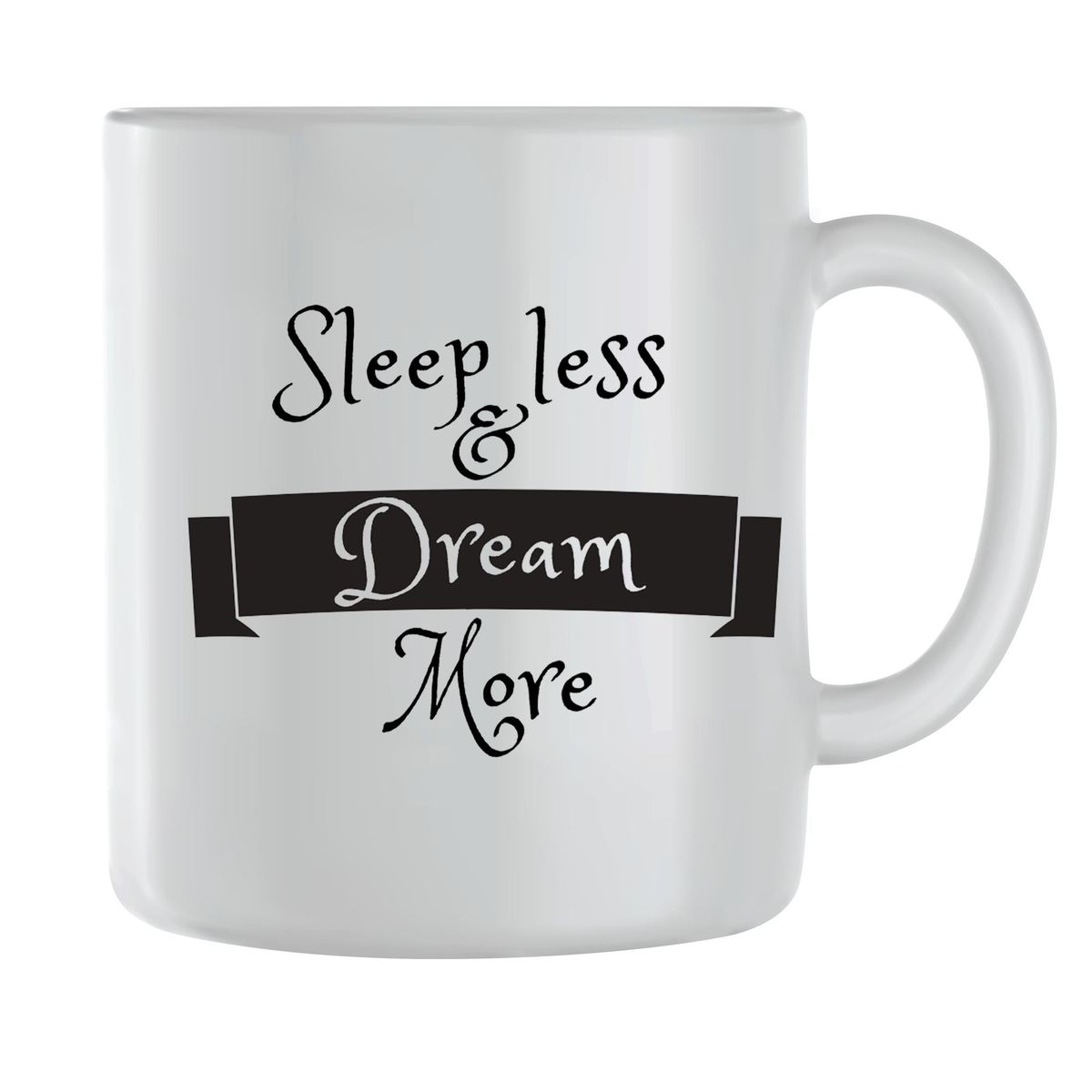 Sleep less Coffee Mugs for Men Women Motivational Sayings Graphic Cups ...