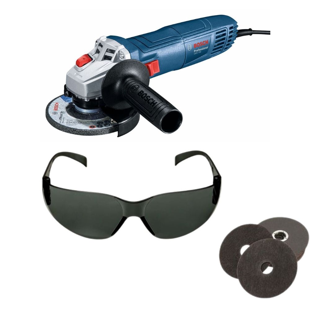 Bosch - Angle Grinder GSW 700 Including Cutting Discs and Safety ...