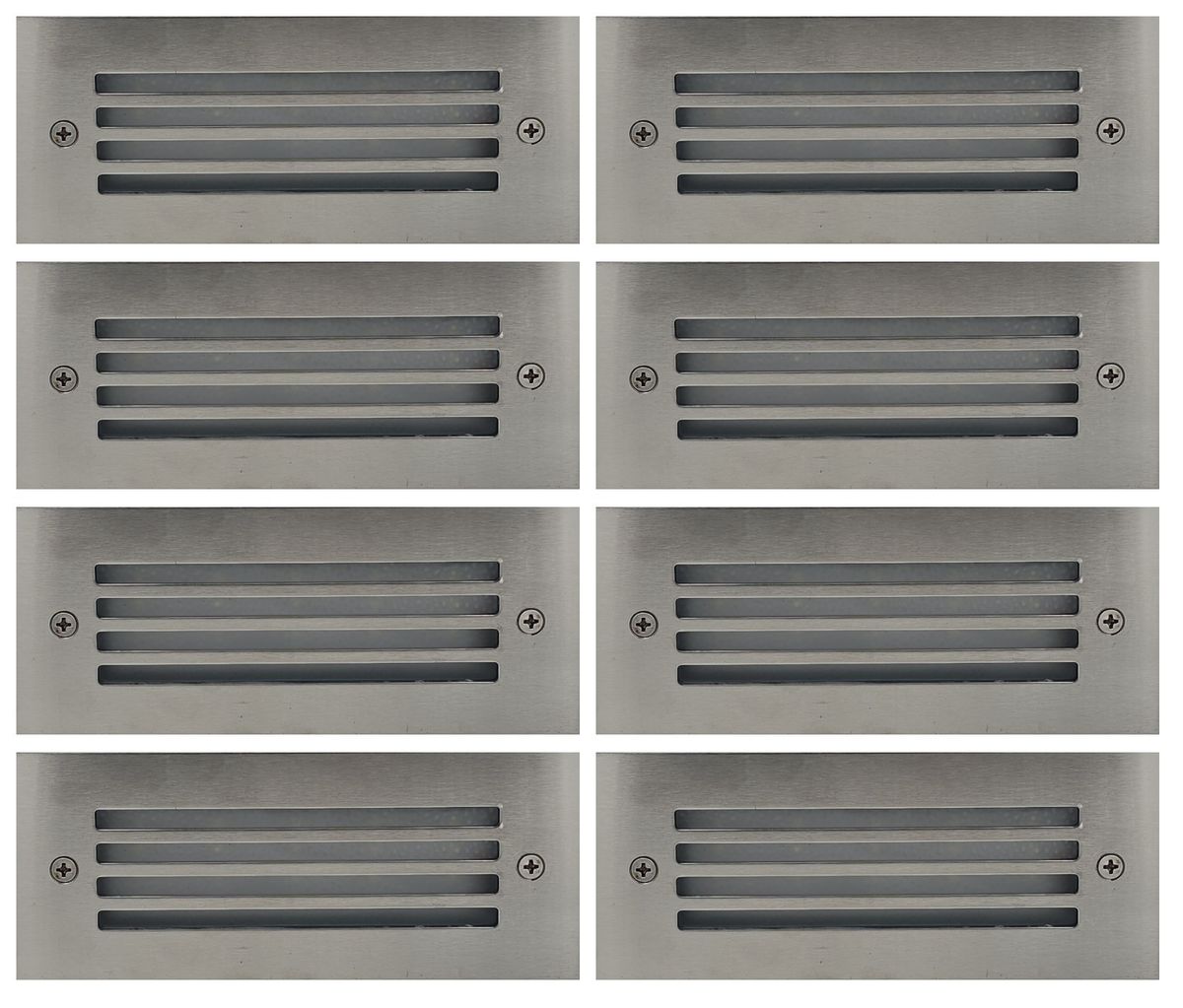 Hello Today Stainless Steel LED Grid Footlight 3W IP65 - 8 Pack Cool ...