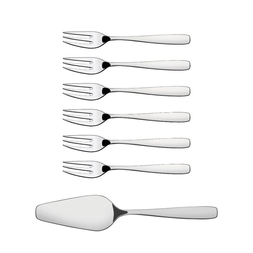 Tramontina 7 Piece Cake Set - Stainless Steel, Essentials Range ...