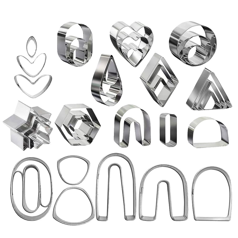 Stainless Steel Polymer Clay Cutters Tools Set For DIY Handmade - 36 ...