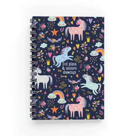 Unicorns & Evil Plans Notebook | Shop Today. Get it Tomorrow ...