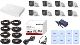 HIKVISION 8CH Analog Kit With Junction box and Readymade Cables | Shop ...