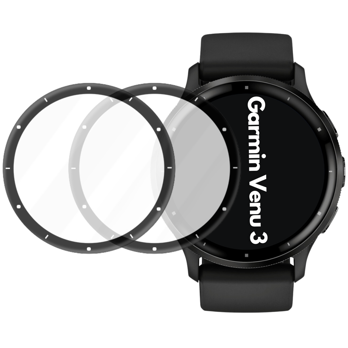 CellTime Tempered Fiber Glass Screen Guard for Garmin Venu 3 - 2 Pack ...
