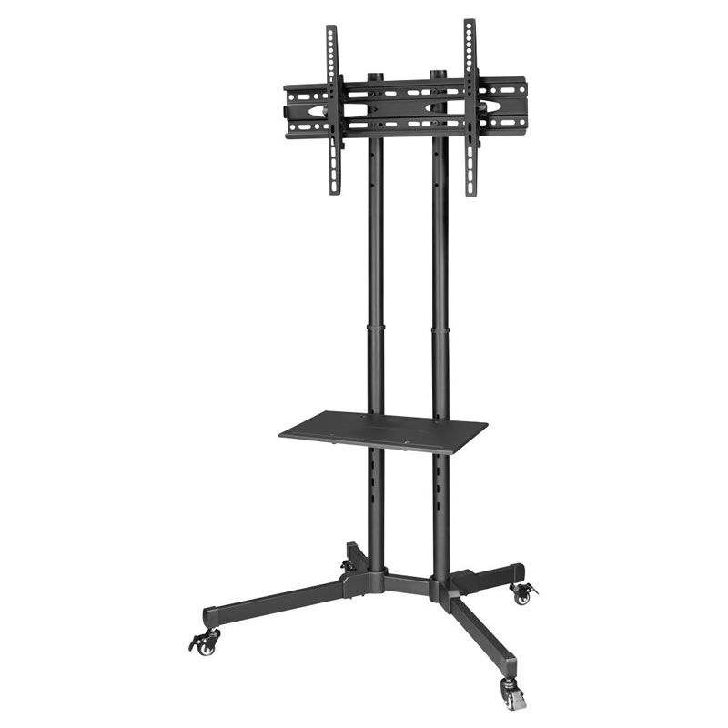 32 70 Height Adjustable Mobile TV Trolley With Wheels 8053 Shop