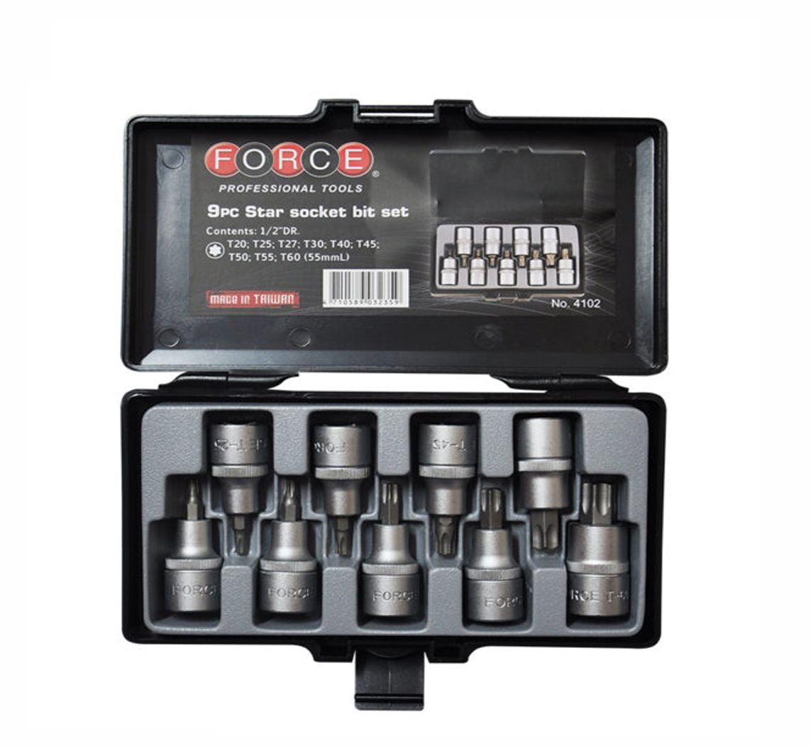 Force - 1/2Inch Drive-9 Piece Socket - Torx Bit Set - T20-T60 - 2 Pack | Shop Today. Get it ...