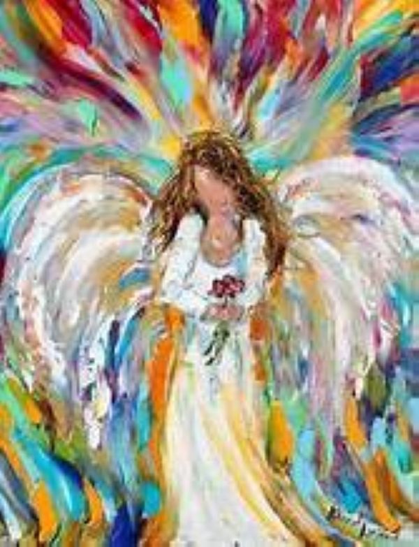 Diamond Painting Round DIY Kit_30cm x 40cm–Angel Illustration MP289 ...
