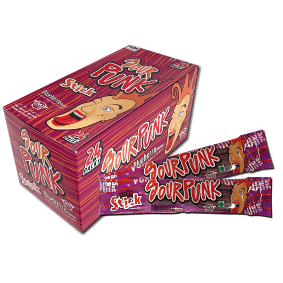 Sour Punk Candy Sticks - Blueberry 24's | Shop Today. Get it Tomorrow ...