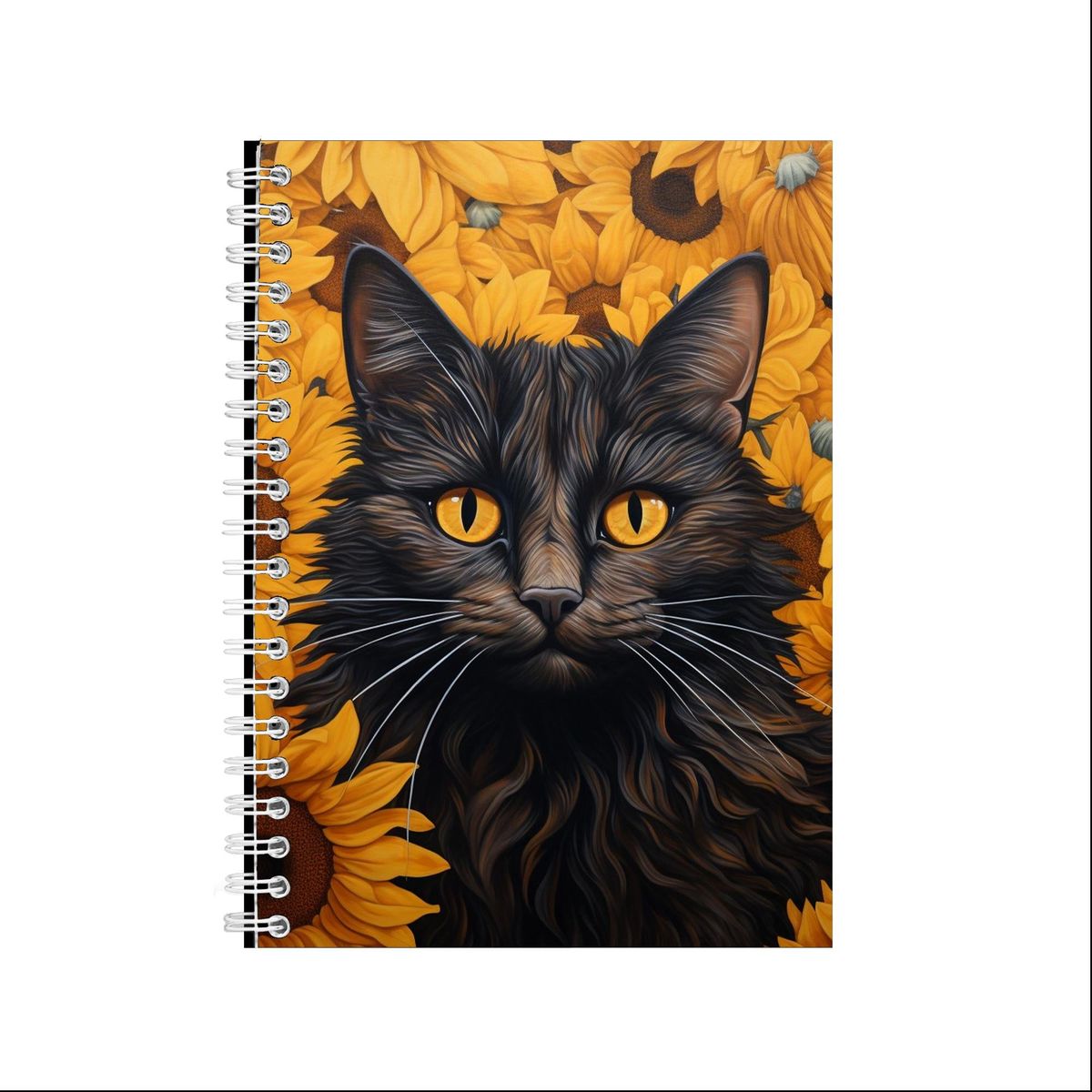 CAT SURROUNDED BY SUNFLOWERS 3 A5 Notebook Gift Idea Notepad 227 | Shop ...