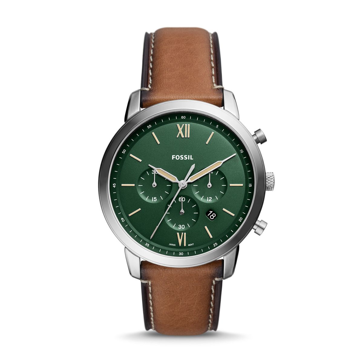 Fossil Men's Neutra Chronograph Tan Eco Leather Watch | Shop Today. Get ...