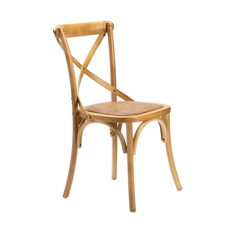 Cross-back bistro-style Birch Wood Dining Chair | Shop Today. Get it ...