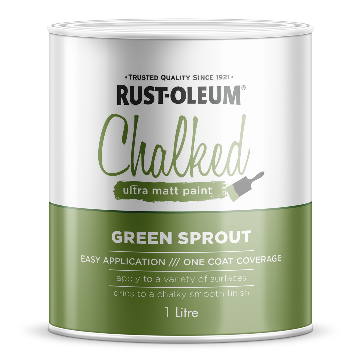 Rust-Oleum Decorative Chalked Paint Brush Matt Green Sprout 1 L | Shop ...