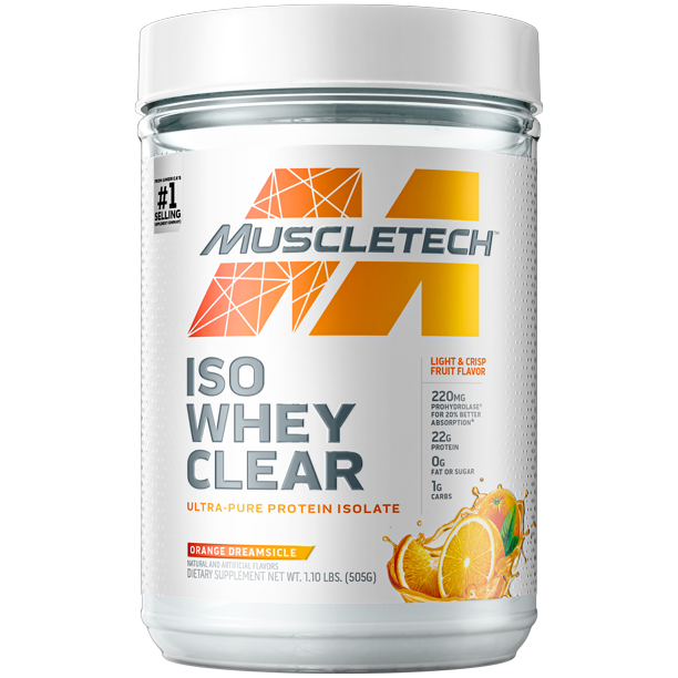 MuscleTech Iso Whey Clear Orange Dreamsicle - 1.10lbs (505g) | Shop ...