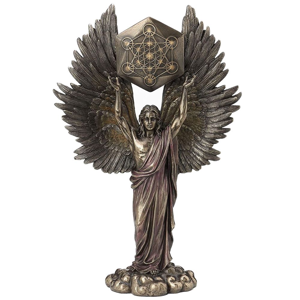 Home Decor Novelty Bronze Metatron Angel Statuette(15cm) | Shop Today ...