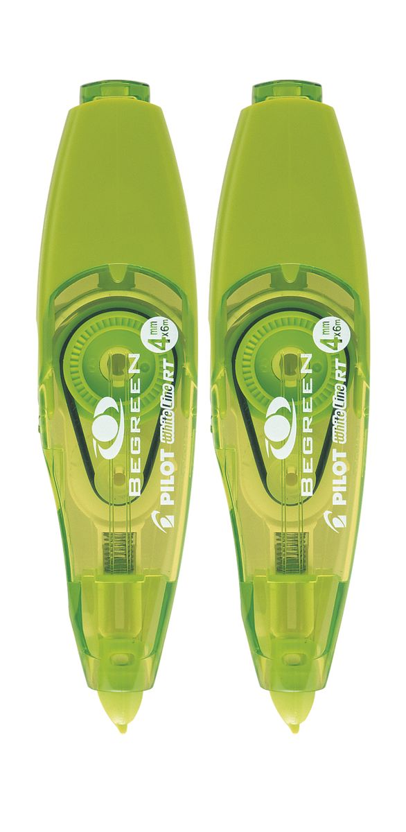Pilot White Line Retractable Correction Tape 4mm x 6m - Pack of 2 ...