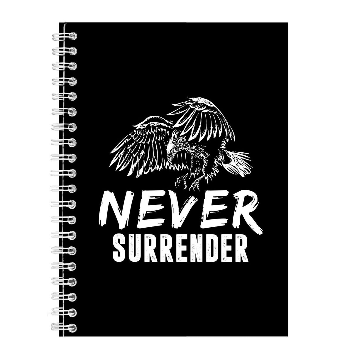 Never Surrender Notebook Inspirational Gift Idea A4 Notepad 131 | Shop ...