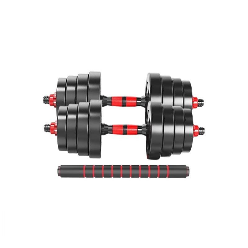 Pair Of 30kg Adjustable Fitness Dumbbells Set With Connecting Rod ... Pair Of 30kg Adjustable Fitness Dumbbells Set With Connecting Rod ...
