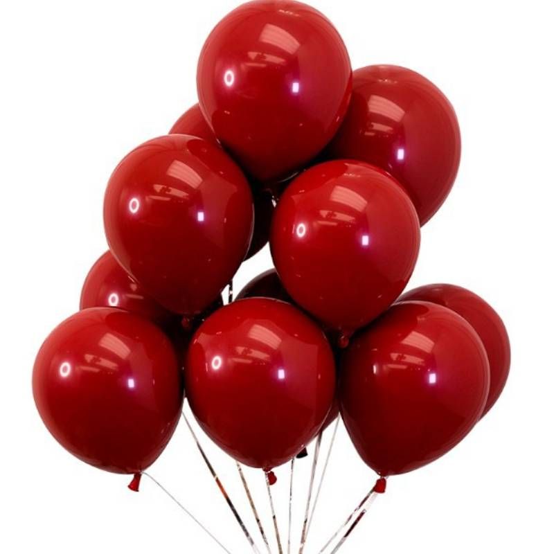 50 Red Latex Balloons for Valentines Day, Proposal, Romance, Party ...