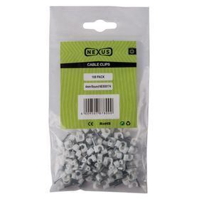 Bulk Pack 10 x Nexus Cable Saddles Round 4mm 100pk | Shop Today. Get it ...