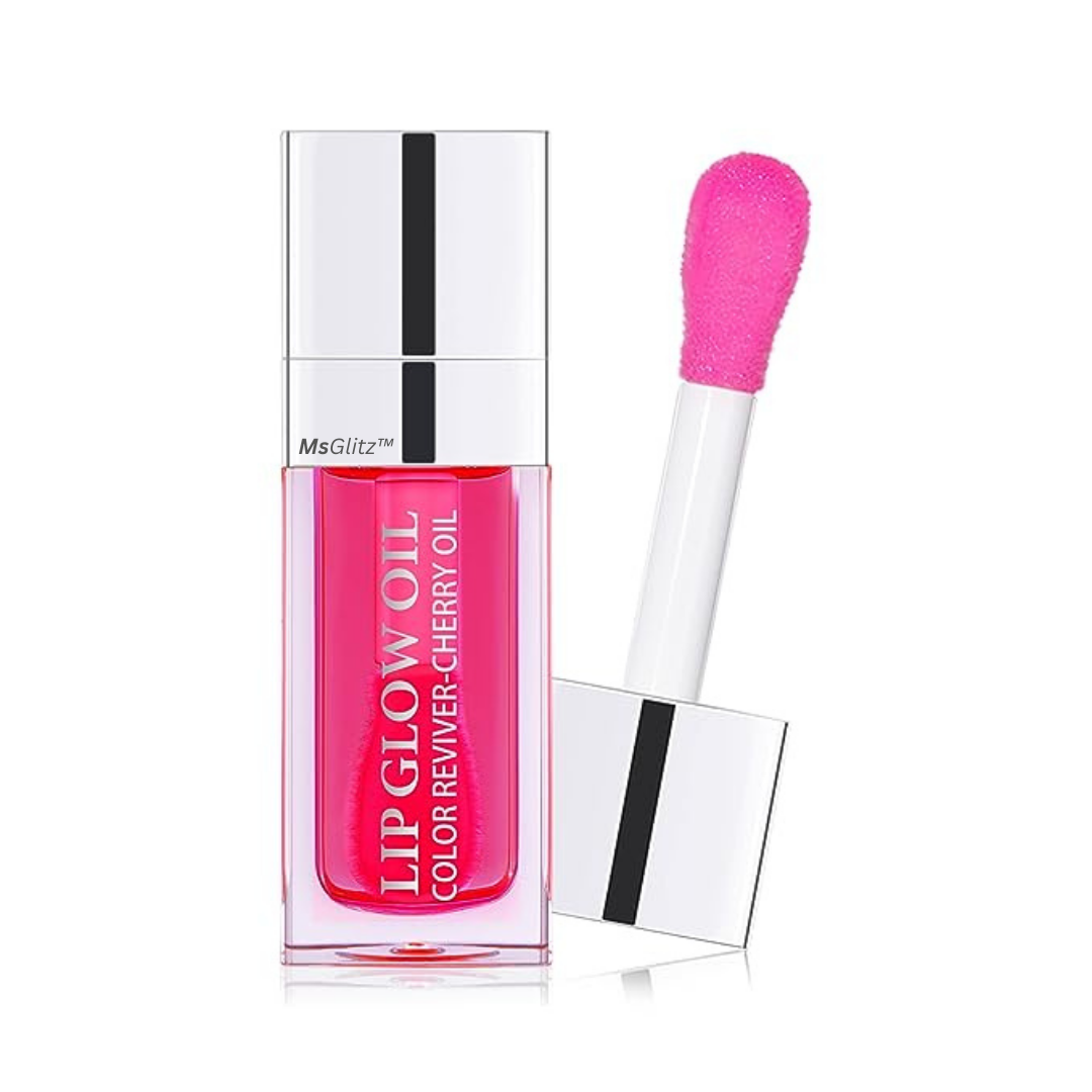 MsGlitz Lip Glow Oil - Hydrates & Moisturizes - Mirror Shine Effect ...