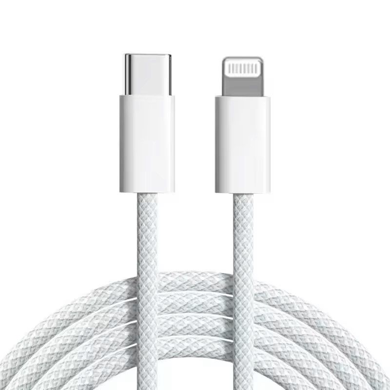 Woven USB-C to Lightning Fast Charging Cable - 27W for Apple iPhone ...