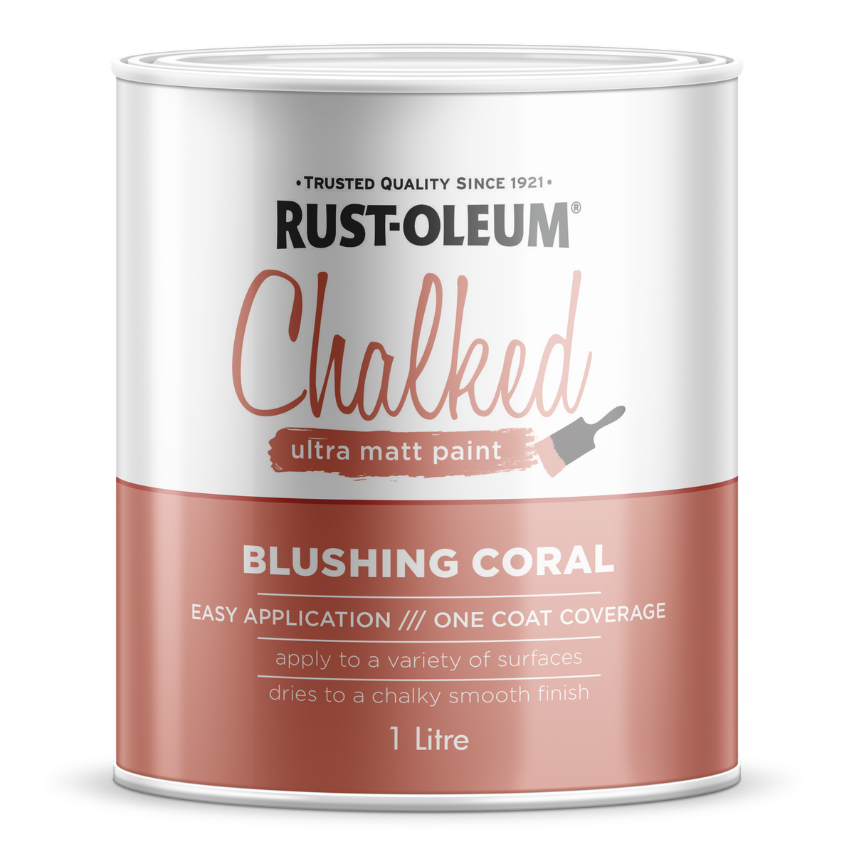 Decorative Chalked Paint Brush Matt Blushing Coral 1 L | Shop Today ...