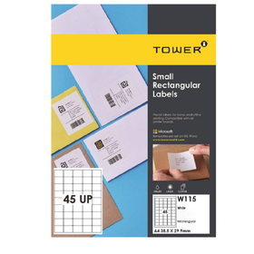 Tower Small Rectangular Labels W115.45UP - 25 Sheets | Shop Today. Get ...