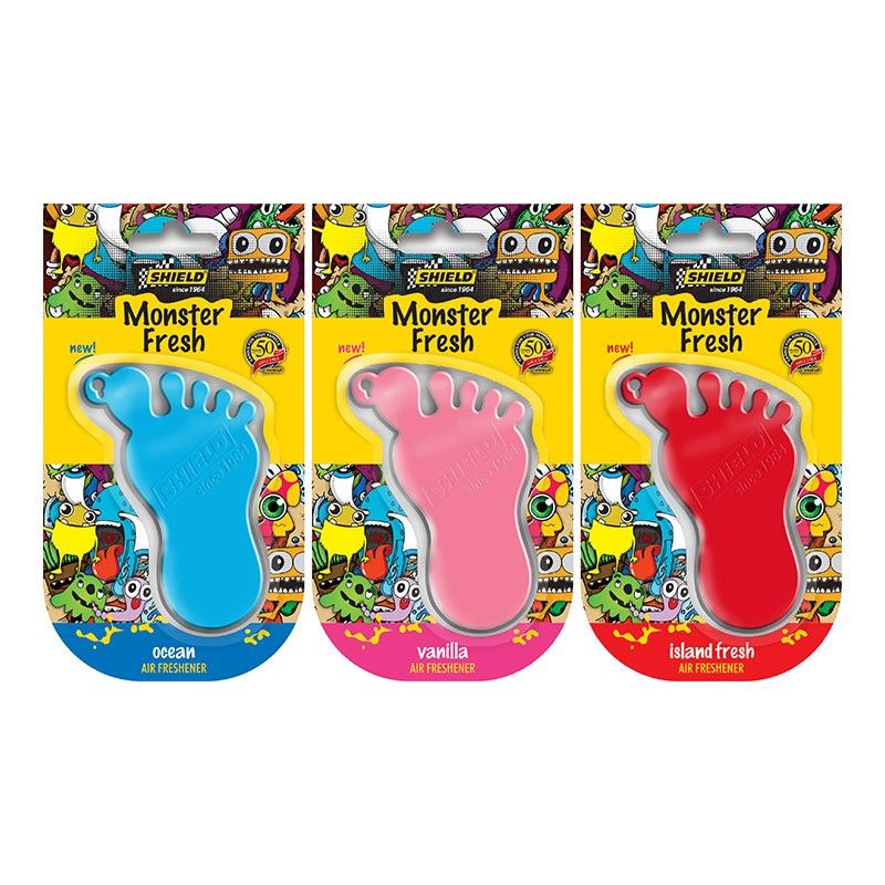 Shield - Monster Fresh Air Freshner - 3 Per Pack - Bulk Pack of 10 ...