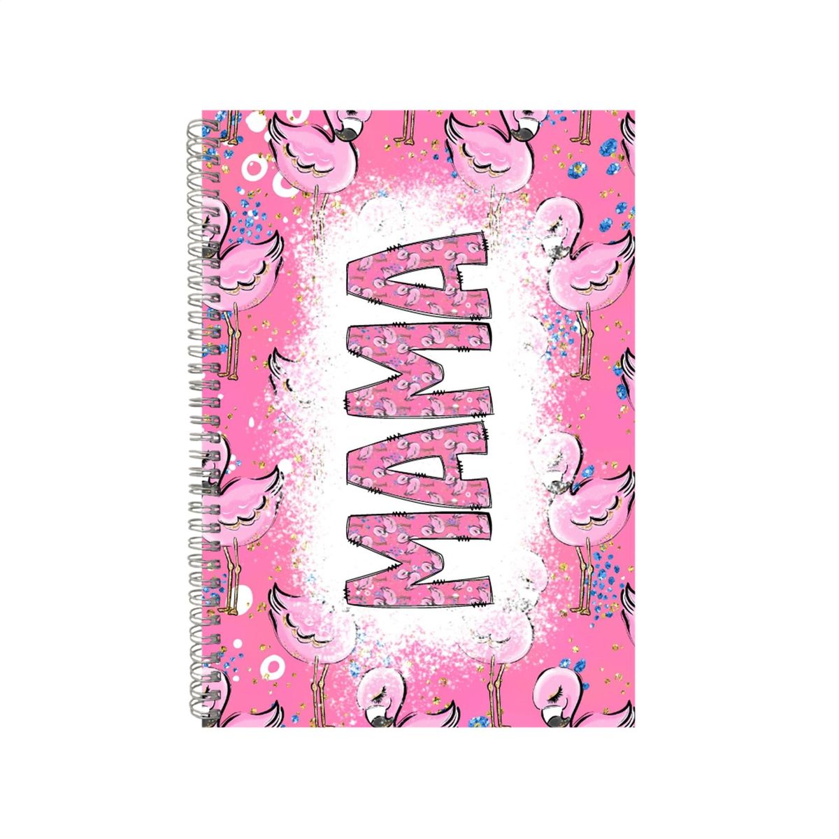 Cute Pink Flamingo Mom Notebook Mother's Day Gift Idea A4 Notepad Pad ...