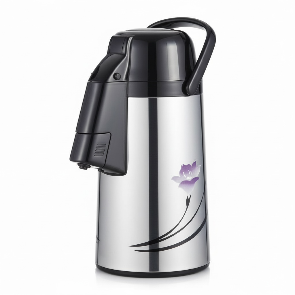 Stainless Steel Thermal Pump Pot Vaccum Flask For Cold Or Hot Beverages ...