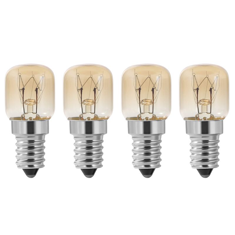 Oven Bulb,4Pcs E14 Oven 15W,SES Cap Clear Pac Pygmy Oven Lamp | Shop ...