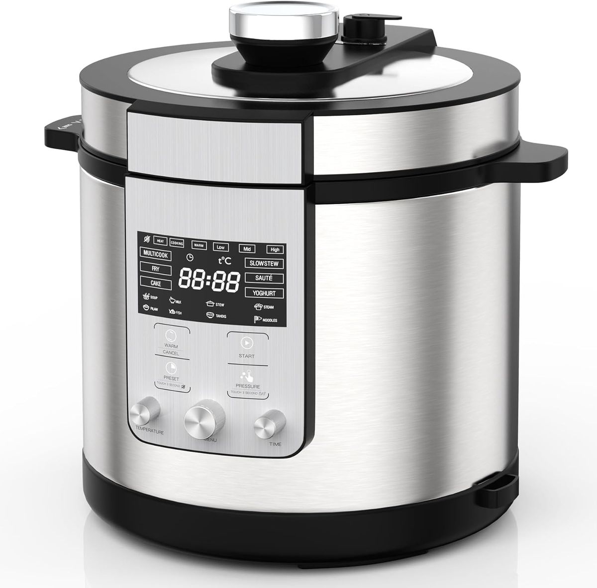 Programmable Stainless Steel Pressure Cooker with LED Screen-6L | Shop ...