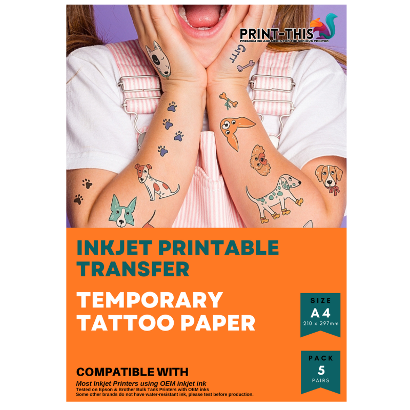 Inkjet Printable Temporary Tattoo Paper | Shop Today. Get it Tomorrow ...