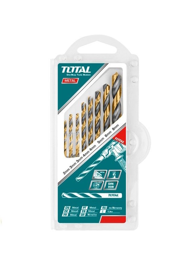Total Tools HSS Twist Drill Bits Set 8 Piece | Shop Today. Get it ...