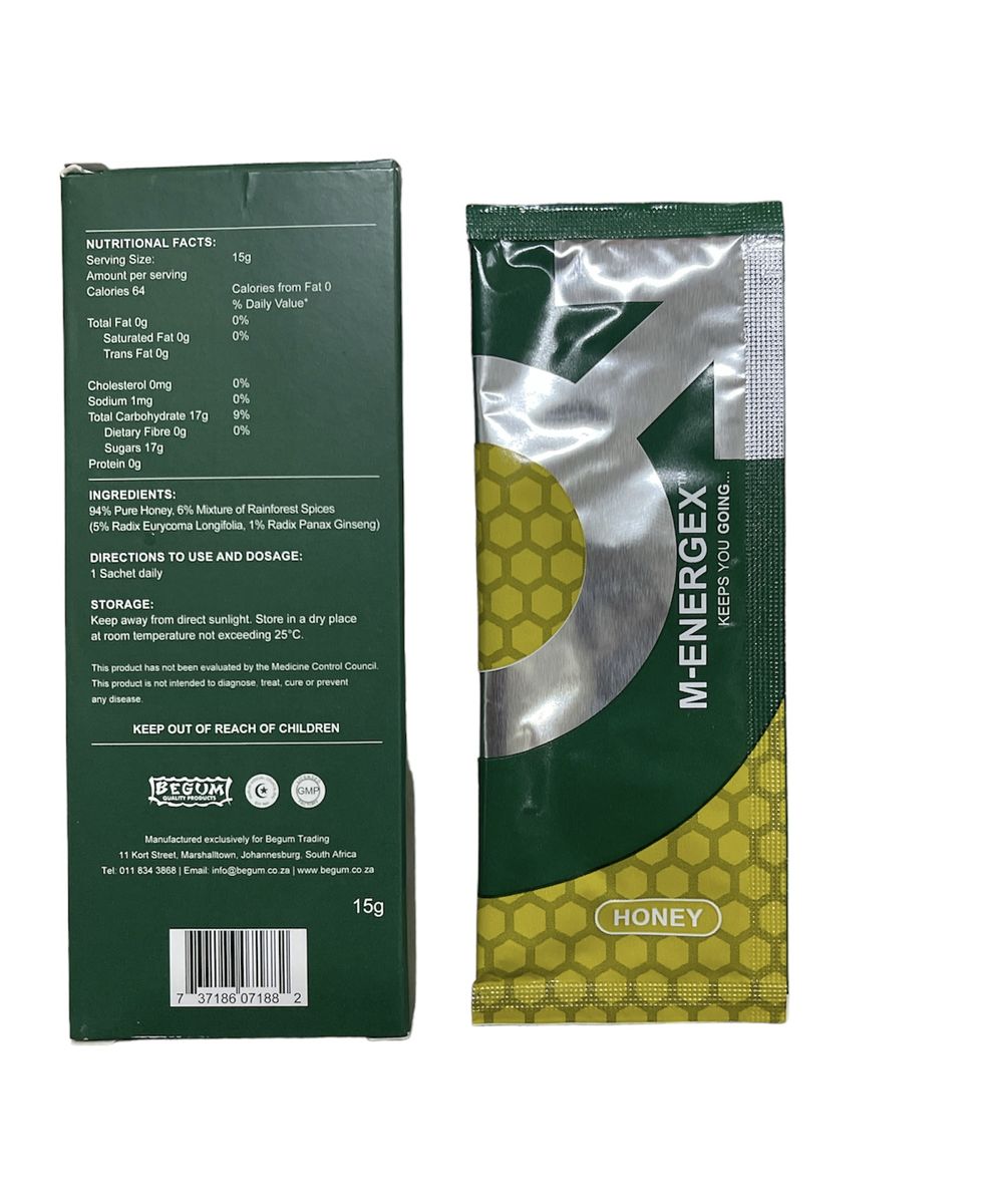 M-Energex Honey For Men X 3 Sachet | Shop Today. Get it Tomorrow ...