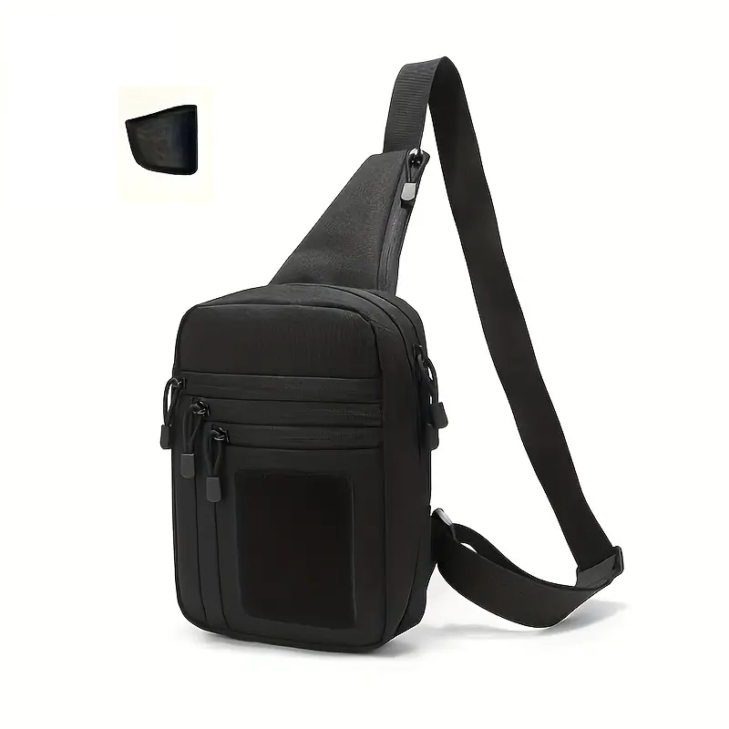 Men's Tactical Sling Bag with Secure Chest Holster - Black | Shop Today ...