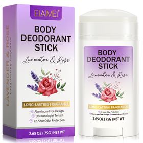 ELAIMEI Body Deodorant Stick Long Lasting Fragrance 72-hour Odor ...