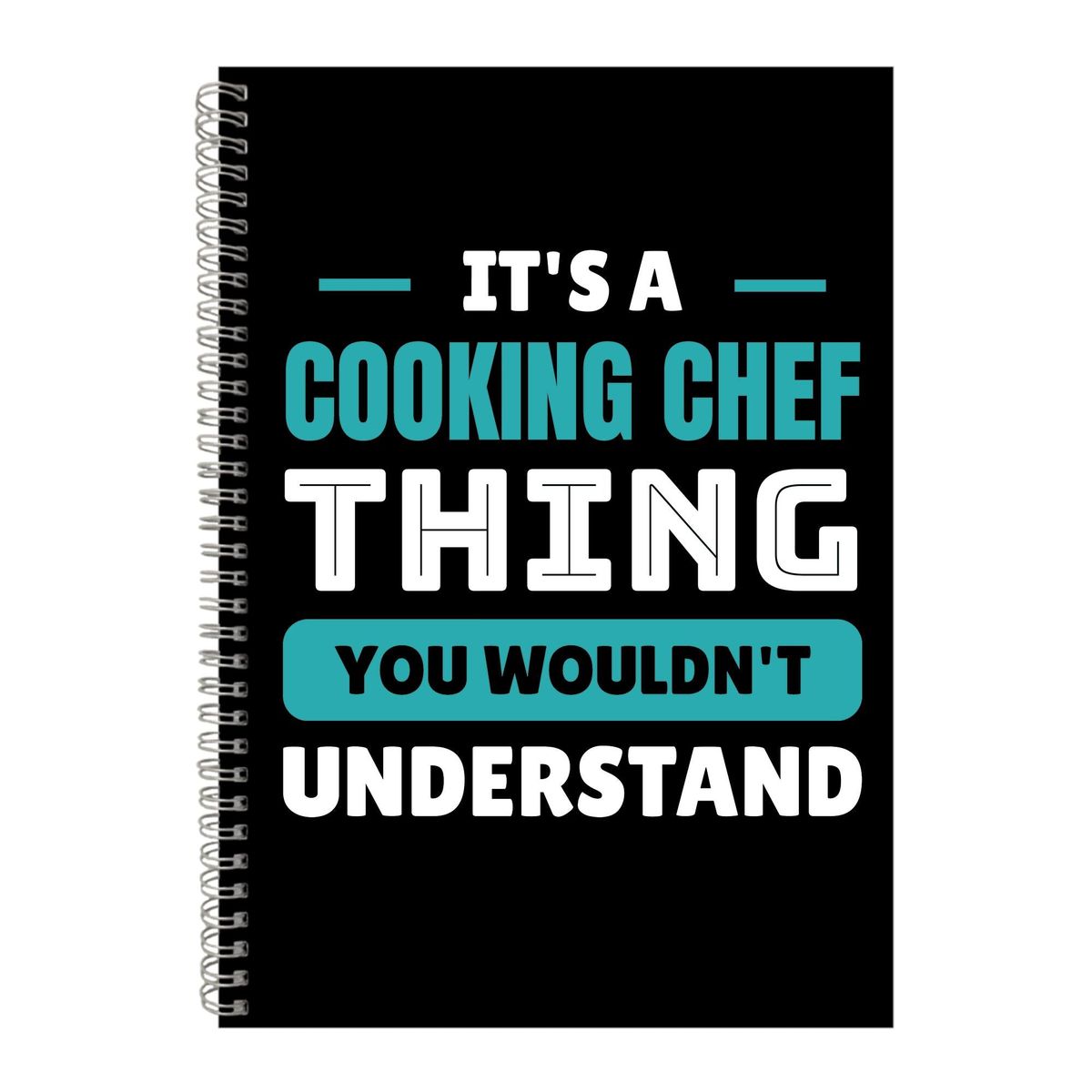 Cooking chef A4 Notebook Spiral and Lined Job Quote Graphic Notepad ...