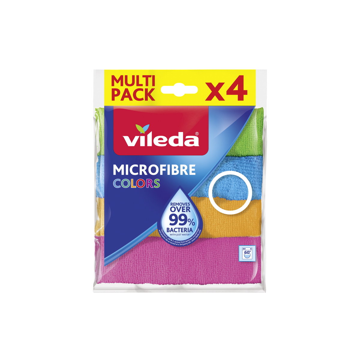 Vileda - Microfibre Color Packs 4 Piece | Shop Today. Get it Tomorrow ...